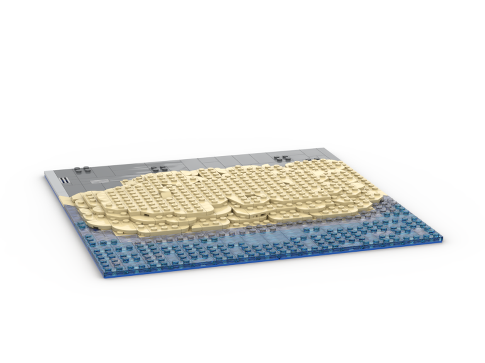 LEGO MOC-228889 Modular 32x32 Beach Baseplate by BrickAndBuildsI ...