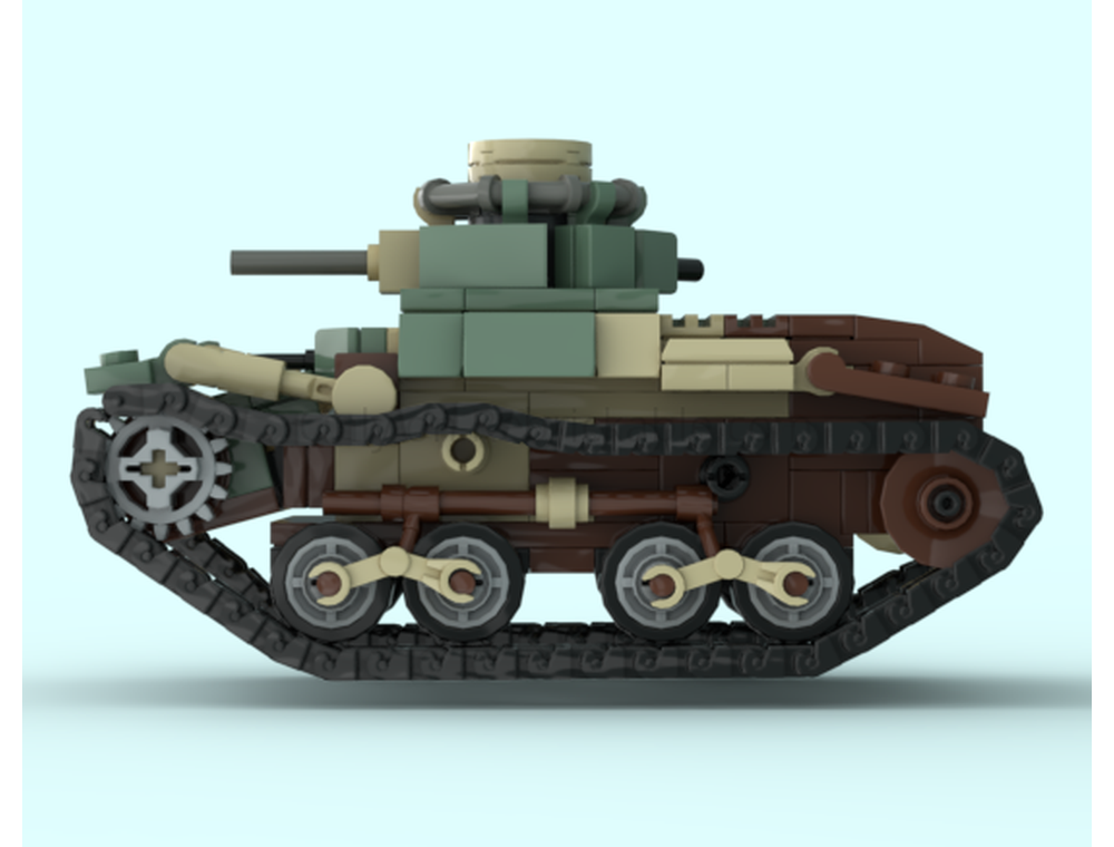 LEGO MOC-228893 Type 95 ha-go Japanese ww2 light tank (with interior ...