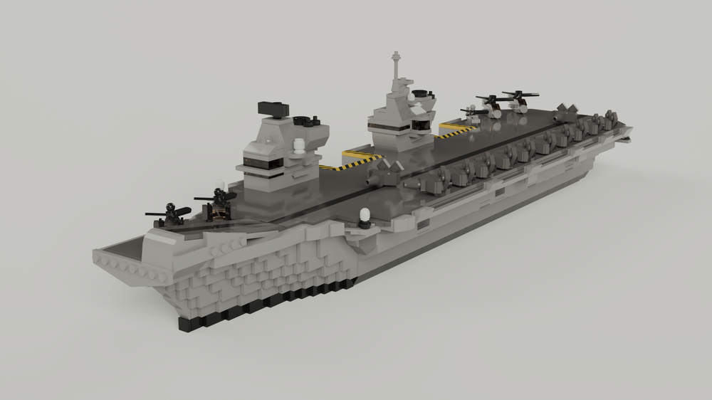 LEGO MOC-228901 HMS QUEEN ELIZABETH Aircraft Carrier by ScorchBricks ...