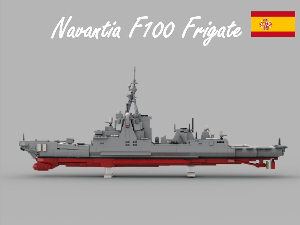 LEGO MOC Navantia F100 Frigate by BasicBuilder23 | Rebrickable - Build ...
