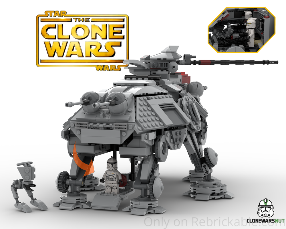 LEGO MOC AT-TE with AT-RT Accessibility Ramp by clonewarsnut | Rebrickable - Build with LEGO