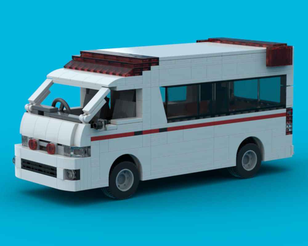 LEGO MOC-228965 Toyota Himedic Third Generation (Japanese Ambulance ...
