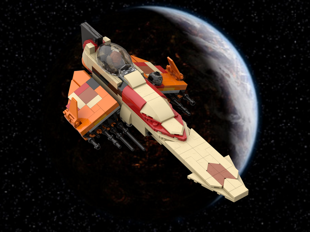 LEGO MOC Saesee Tiin's modified Delta-7 Aethersprite-class Starfighter ...