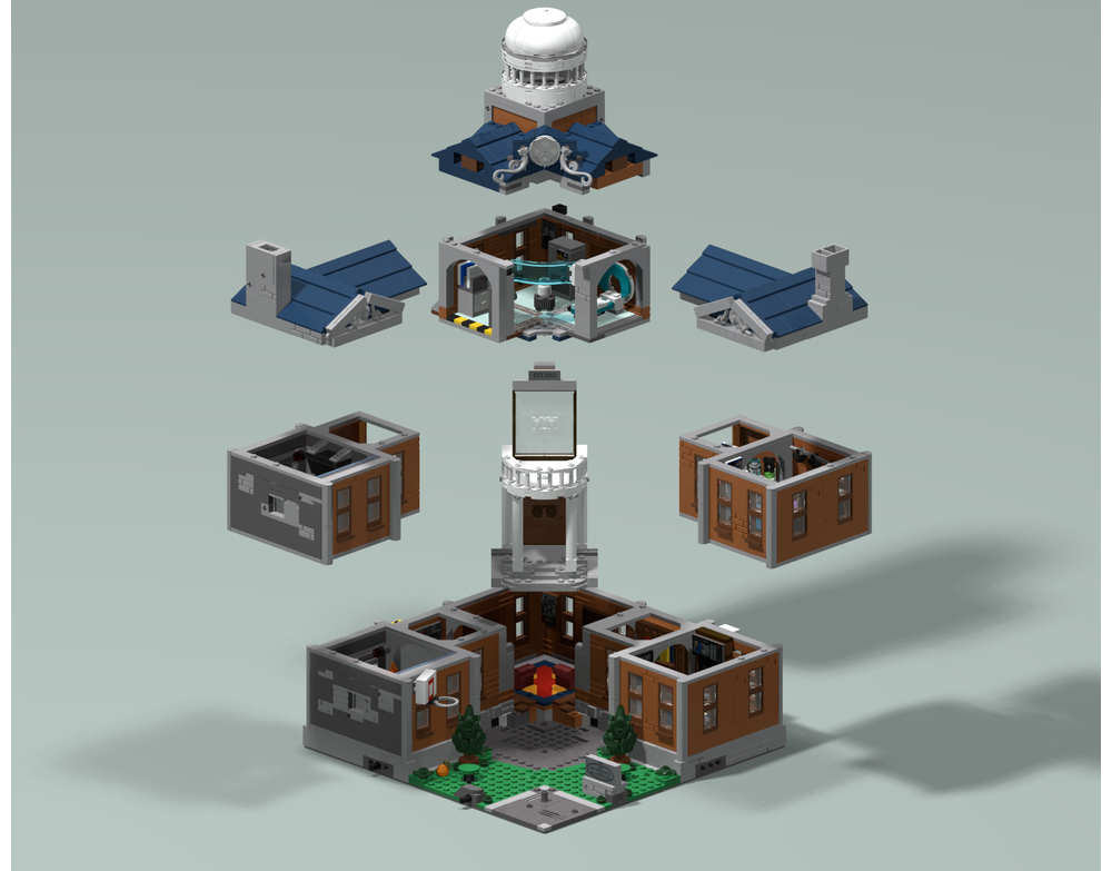 LEGO MOC X-Men: X-Mansion Inverted Corner by lastCobalt | Rebrickable ...