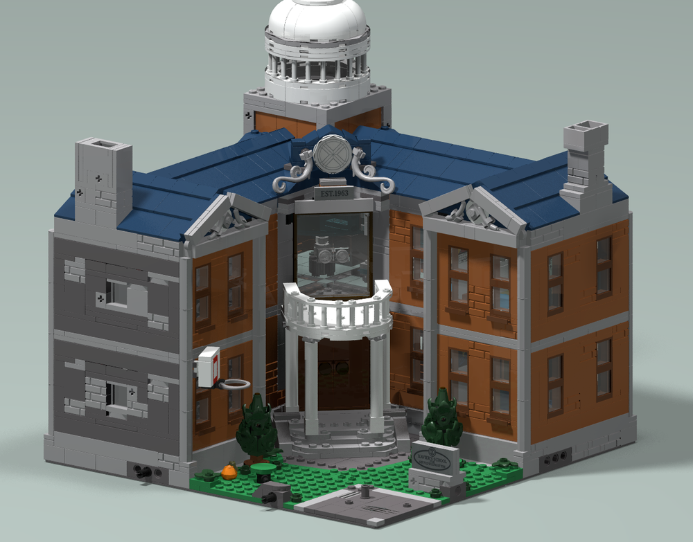 LEGO MOC X-Men: X-Mansion Inverted Corner by lastCobalt | Rebrickable ...