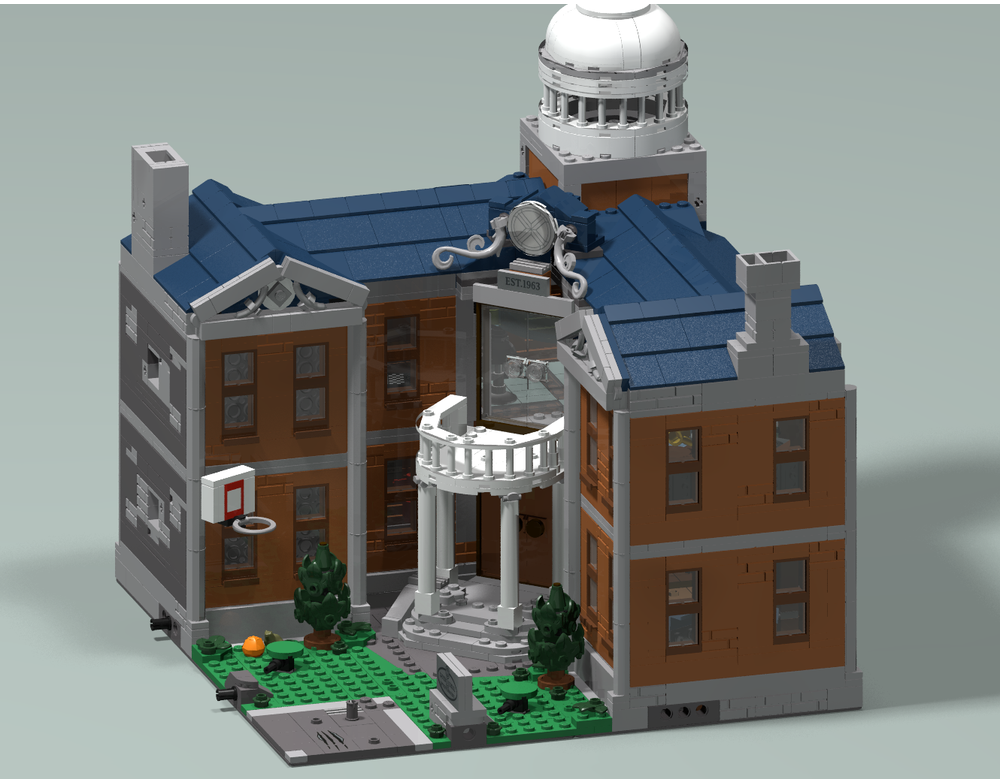 LEGO MOC X-Men: X-Mansion Inverted Corner by lastCobalt | Rebrickable ...