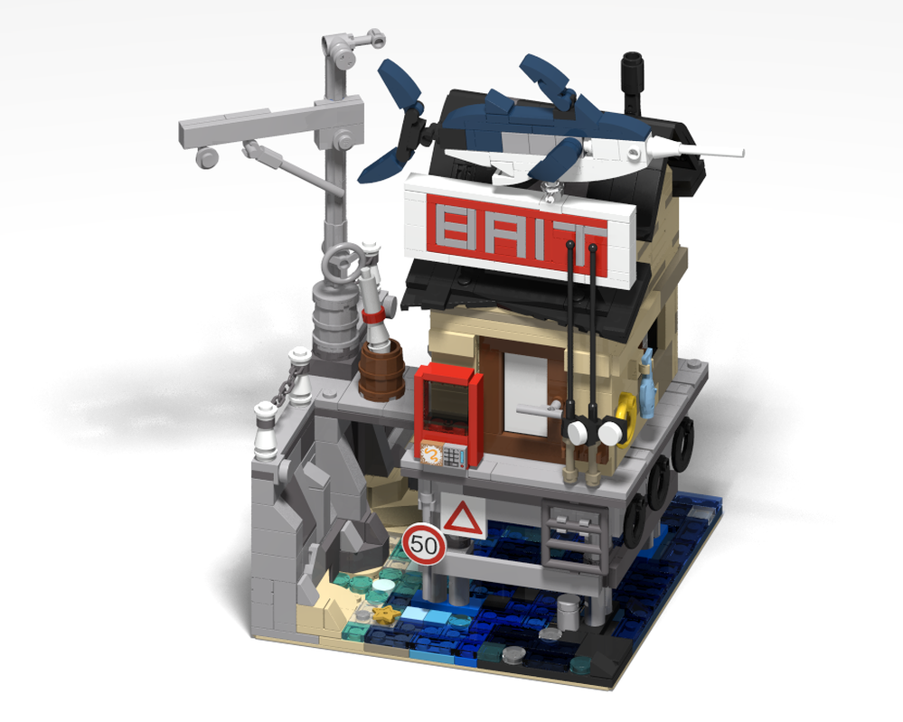 LEGO MOC Old Bait Shop by WordOfMouse | Rebrickable - Build with LEGO