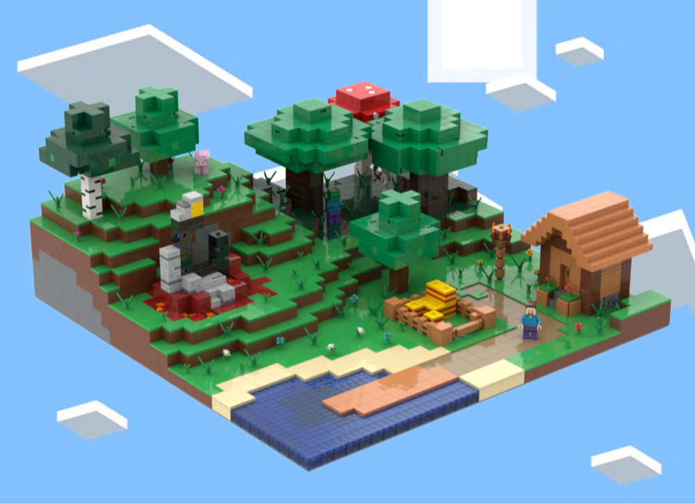 LEGO MOC Giant MlNECRAFT World by CanonBricks | Rebrickable - Build ...