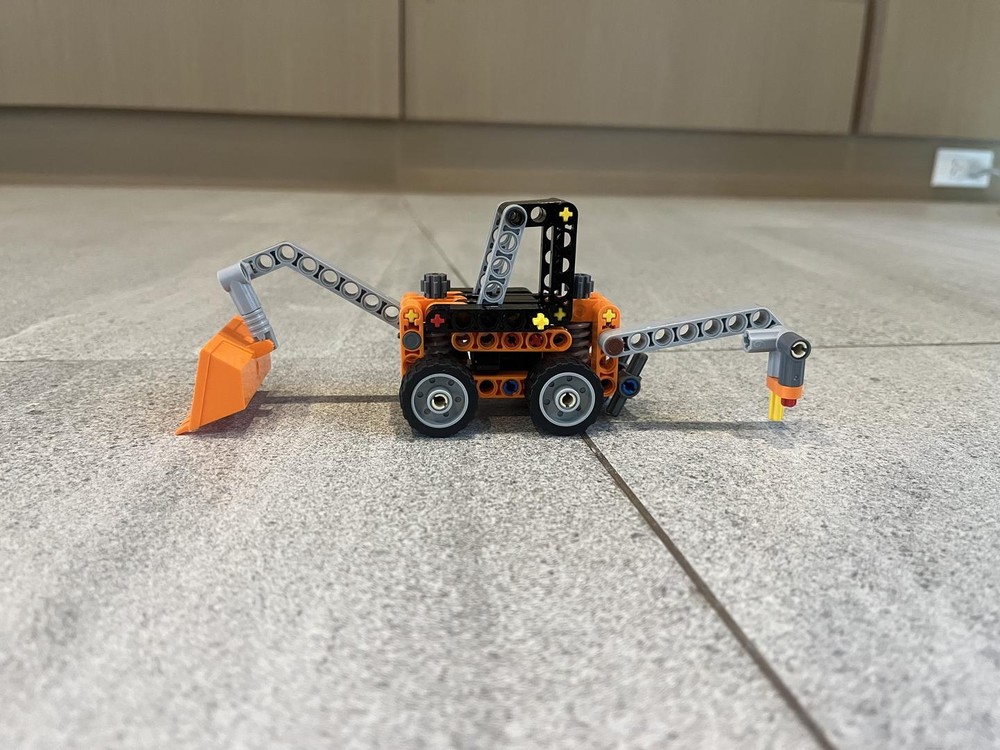 LEGO MOC Backhoe With Auger by R1FT-13 | Rebrickable - Build with LEGO