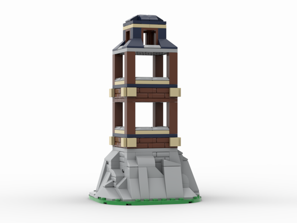 LEGO MOC Village Tower by BrickAndBuildsI | Rebrickable - Build with LEGO