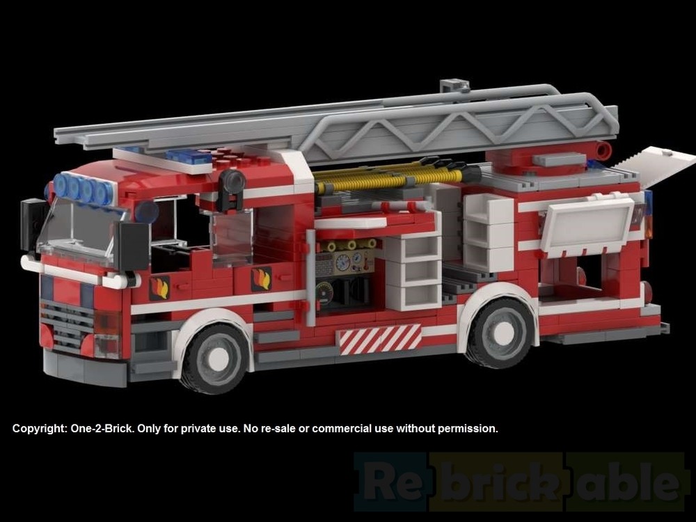 LEGO MOC Modern Fire Truck – MOC inspired by Set 6382 by ONE-2-BRICK ...