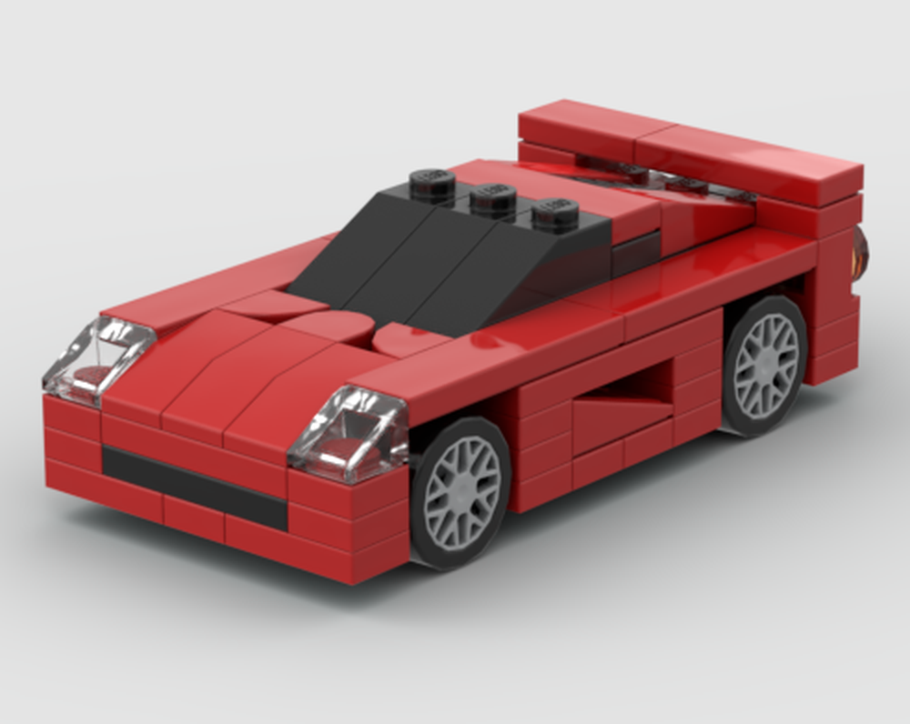 LEGO MOC 'Rari f40 5 stud wide by Adr098 | Rebrickable - Build with LEGO