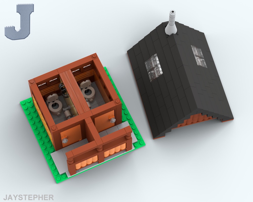 LEGO MOC Vault Toilet Outhouse by jaystepher | Rebrickable - Build with ...