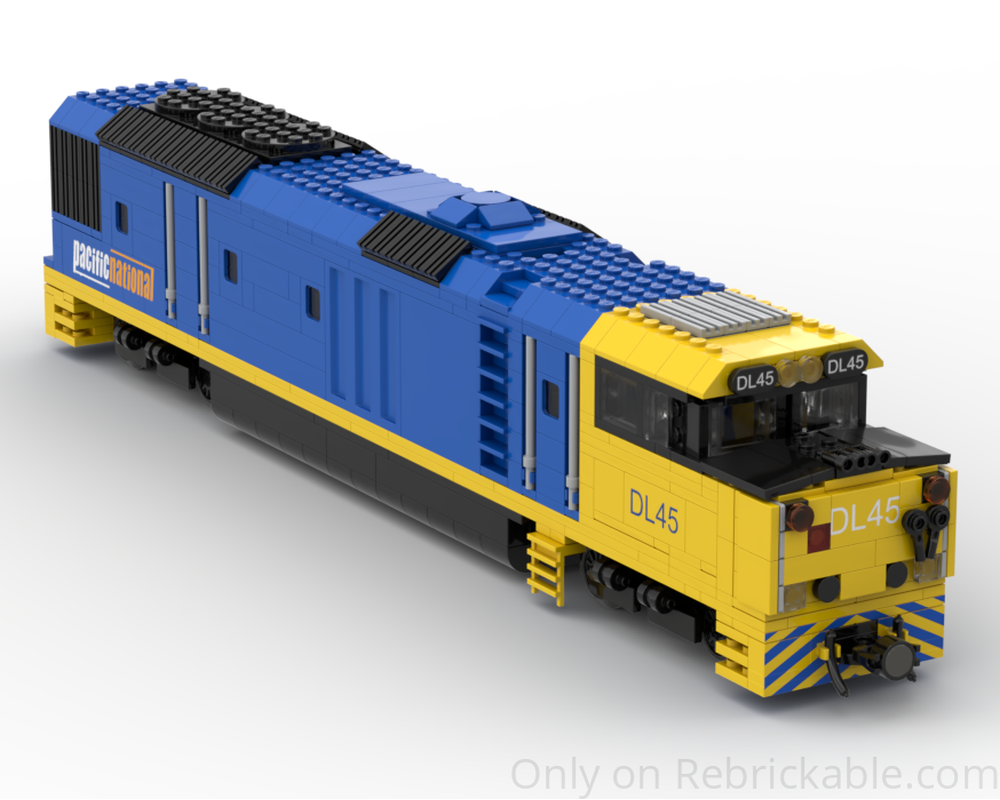 LEGO MOC Pacific National DL Class Locomotive | 8 - Wide | Power ...