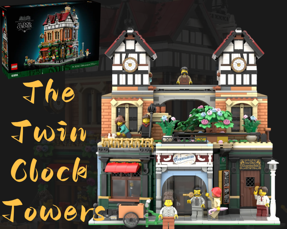 LEGO MOC-229257 The Twin Clock Towers - 10350 Tudor Corner Alternative ...