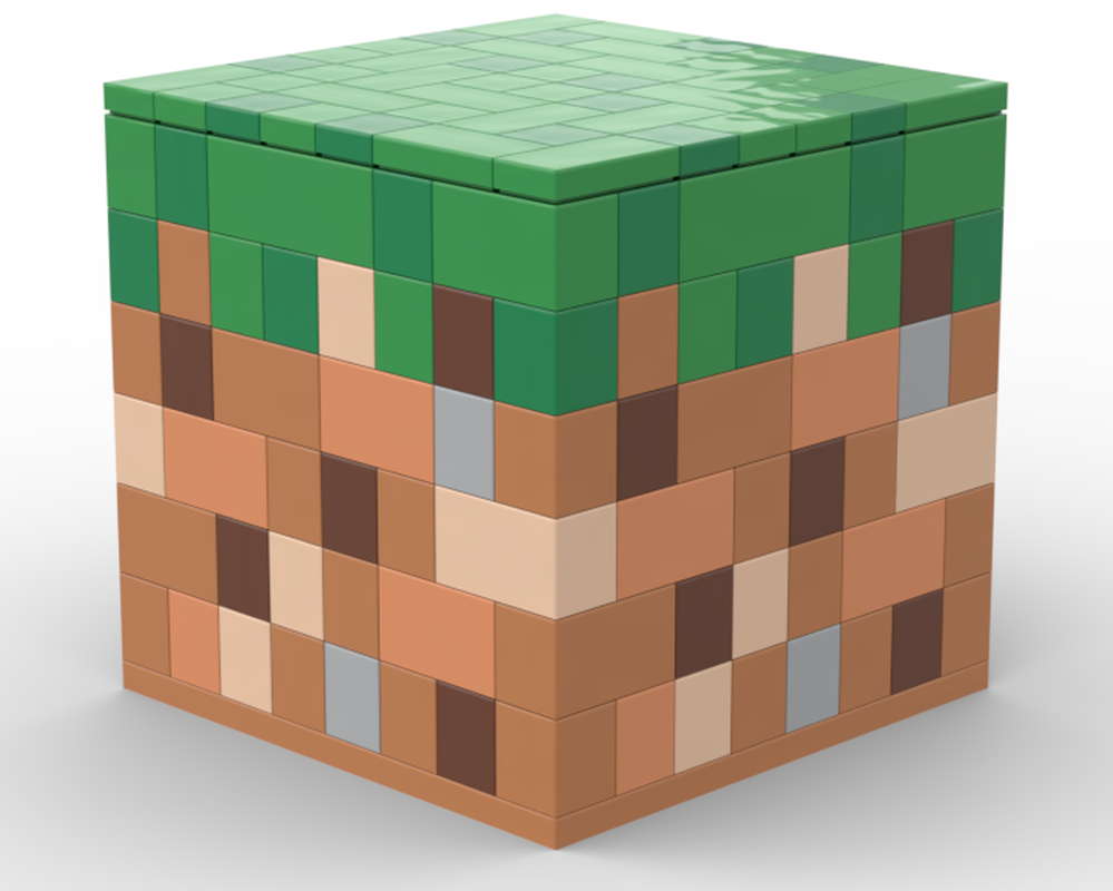 LEGO MOC-229266 Grass Block by aure bricks | Rebrickable - Build with LEGO