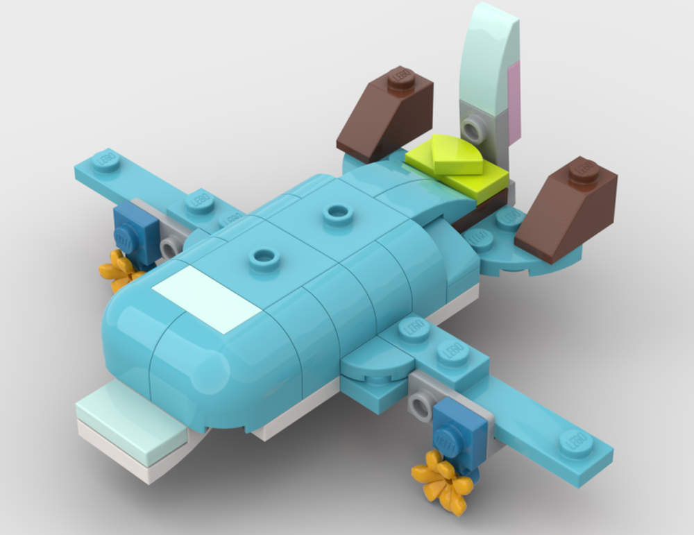 LEGO MOC 31128 Beluga Plane by Rovel | Rebrickable - Build with LEGO