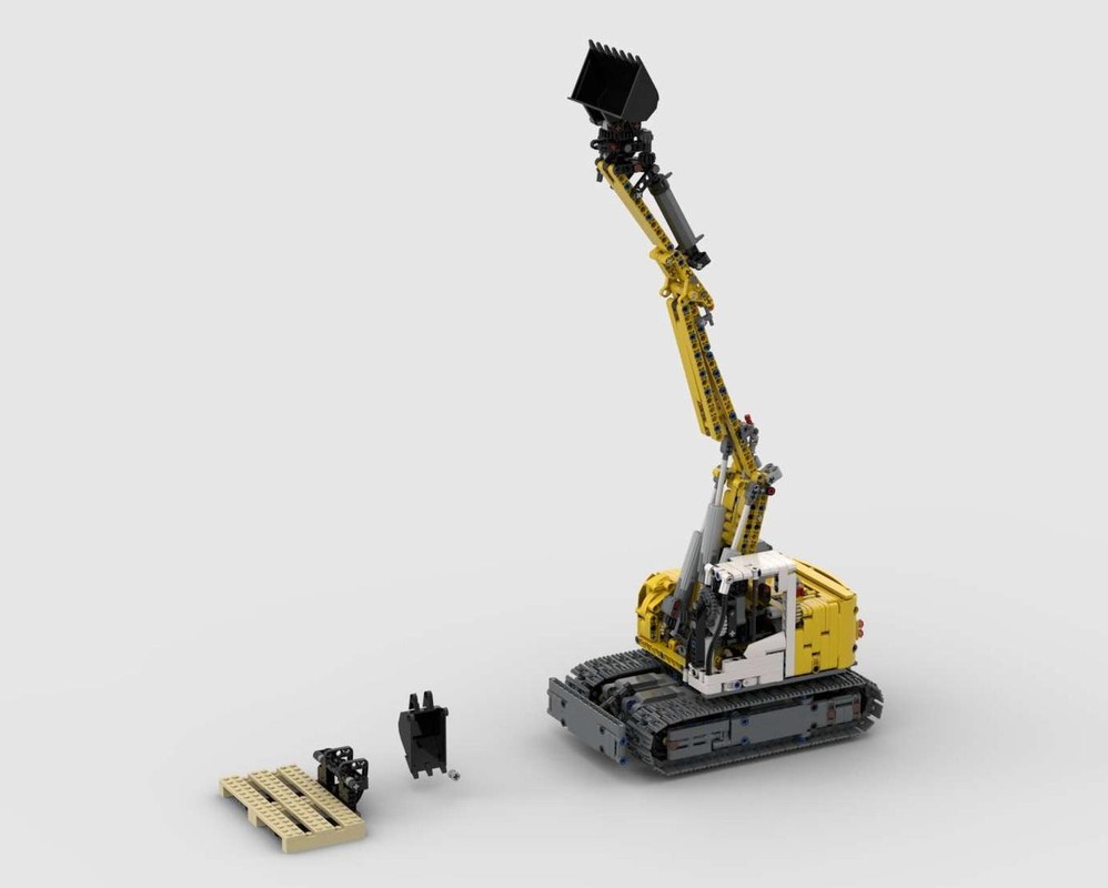 LEGO MOC Liebherr R926 compact excavator in 1:21 by crazy_technic ...