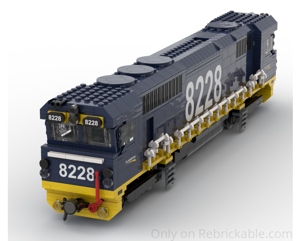 LEGO MOC NSW 82 Class Freightcorp Locomotive | 8 - Wide | Power ...