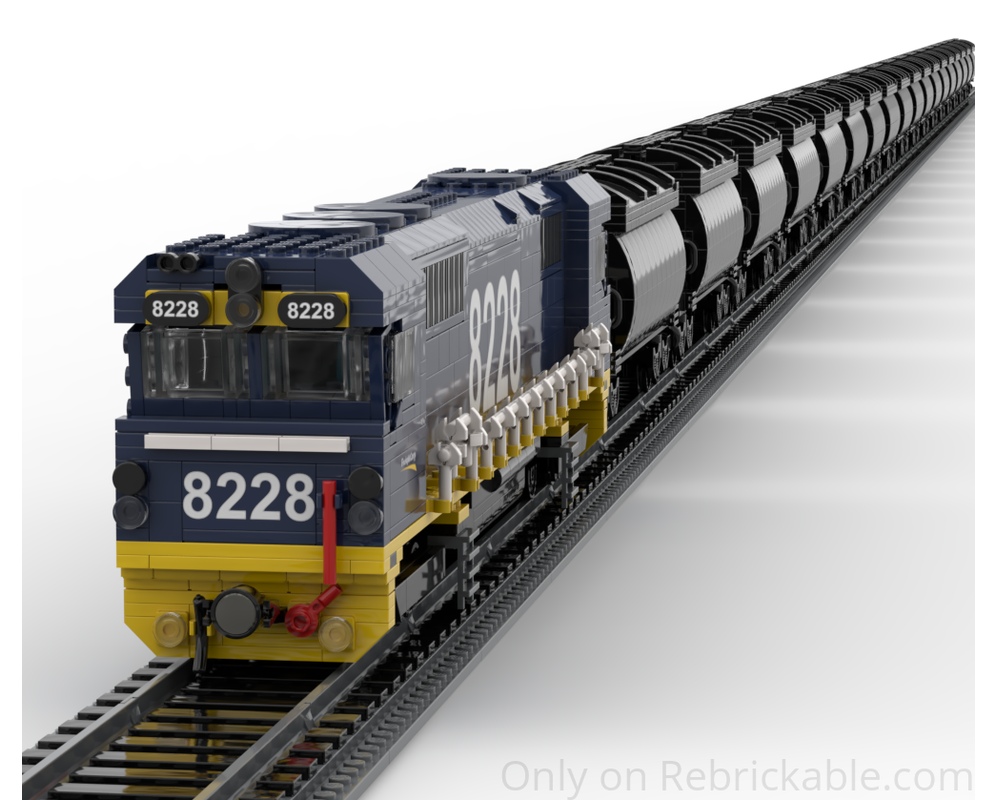 LEGO MOC NSW 82 Class Freightcorp Locomotive | 8 - Wide | Power ...