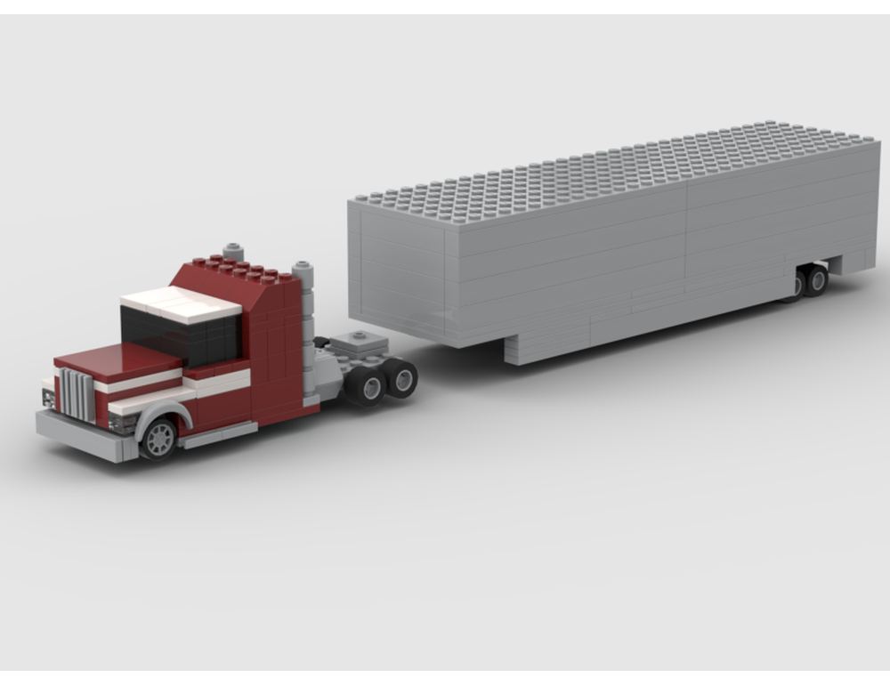 LEGO MOC Big rig with a big trailer by Adr098 | Rebrickable - Build ...