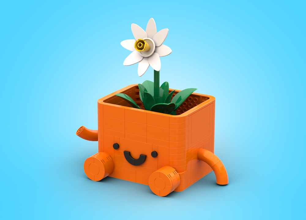 LEGO MOC Big Happy Plant by brickfolk | Rebrickable - Build with LEGO