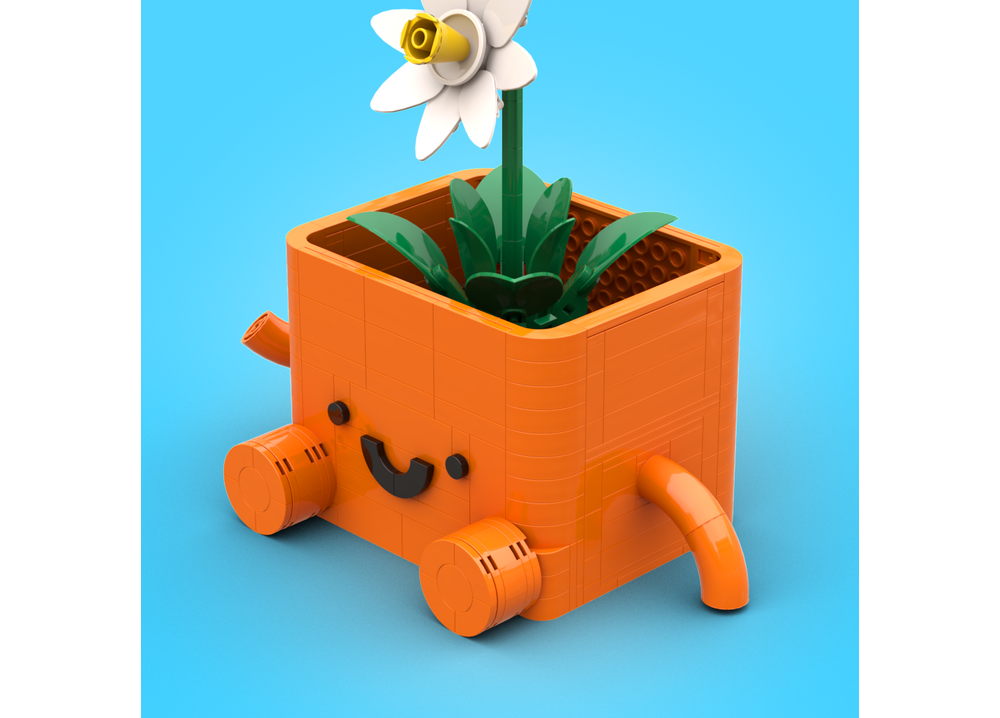 LEGO MOC-229502 Big Happy Plant by brickfolk | Rebrickable - Build with ...