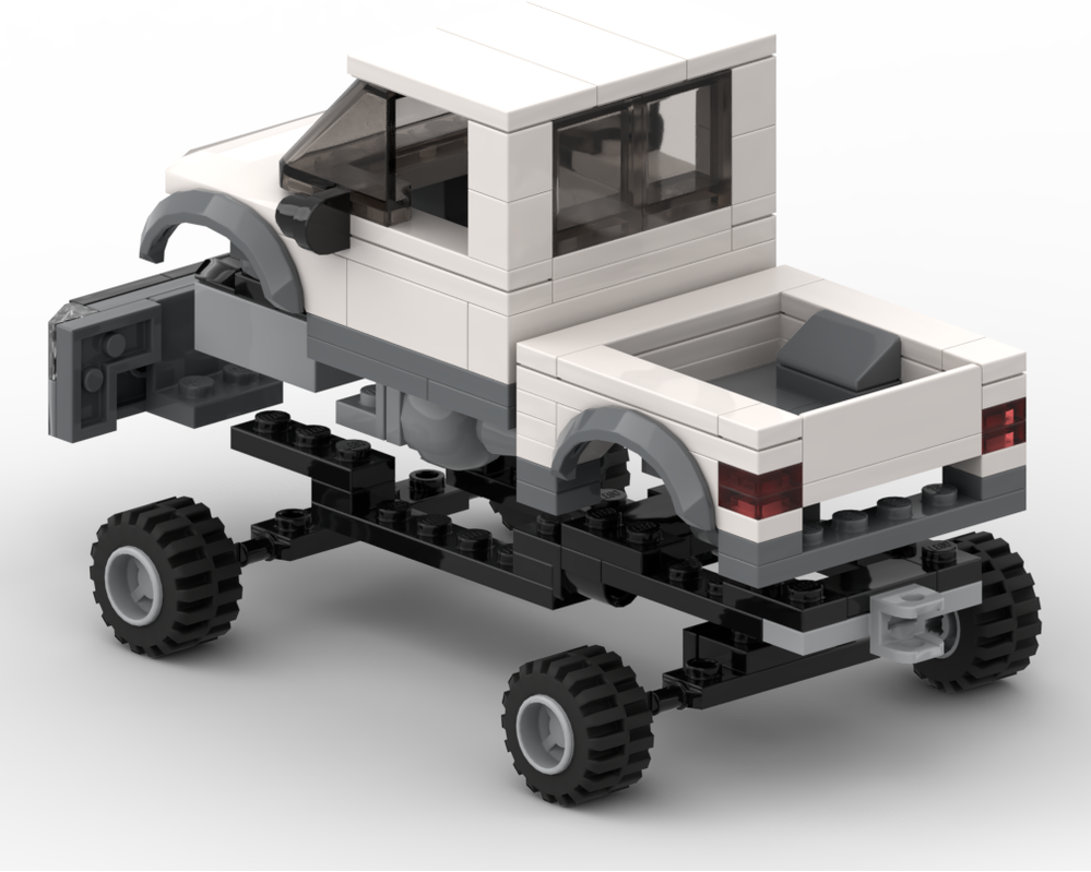 LEGO MOC-229537 Pickup with chassis detail by Zudineer | Rebrickable ...