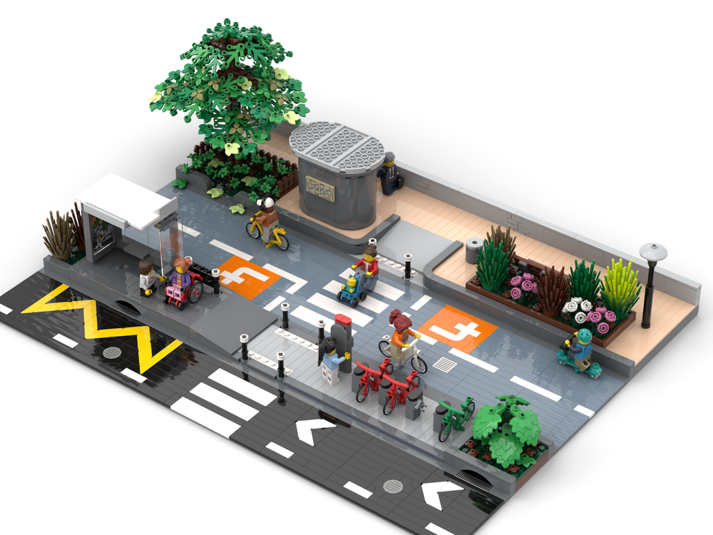 LEGO MOC Sustainable Mobility in Lyon (France) - Mobilité Douce à Lyon ...