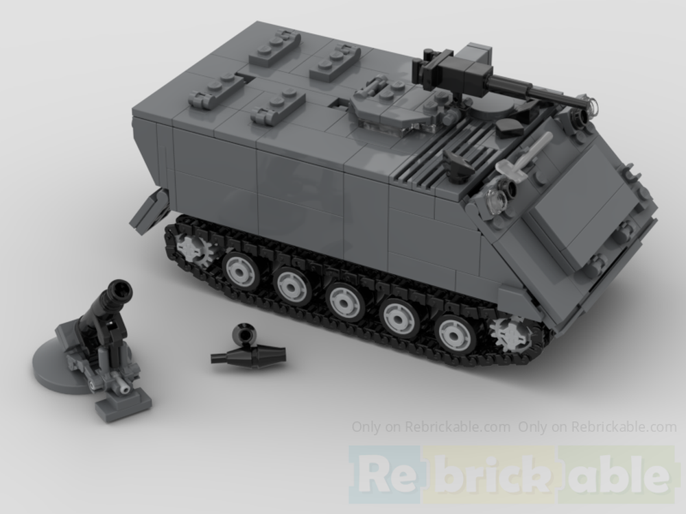LEGO MOC M113 Mortar Carrier by HMMWVmocs | Rebrickable - Build with LEGO