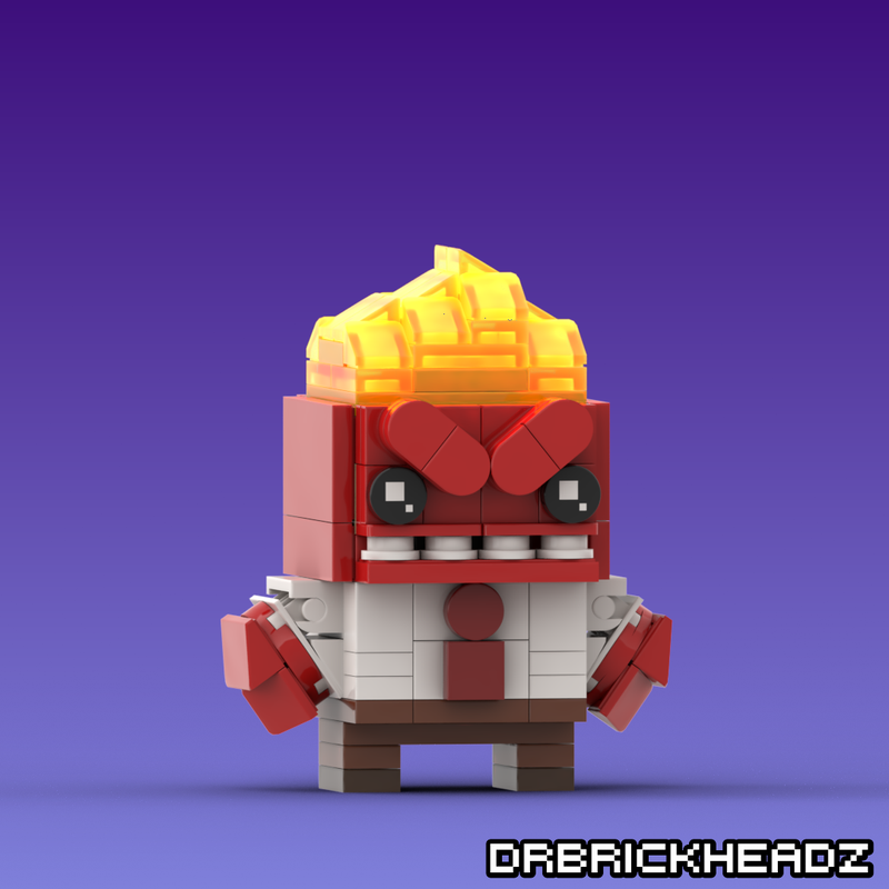 LEGO MOC Anger (Inside Out) Brickheadz by DrBrickheadz | Rebrickable ...
