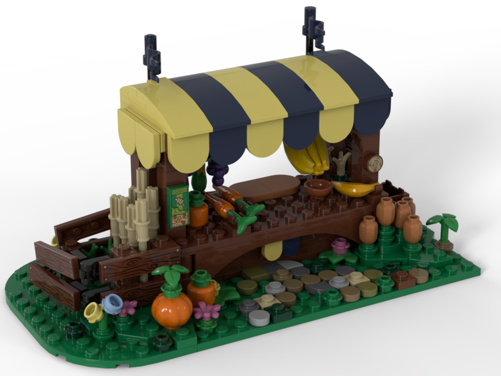 LEGO MOC Castle Market Greengrocer by BradRonni | Rebrickable - Build ...