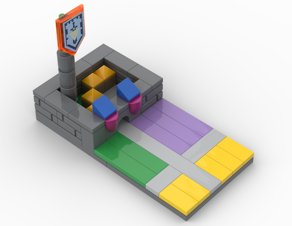 LEGO MOC Castle microscale - Mini-Château by Zatouille | Rebrickable ...