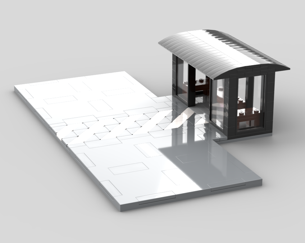 LEGO MOC-229621 City bus stop by Bricktherory | Rebrickable - Build ...