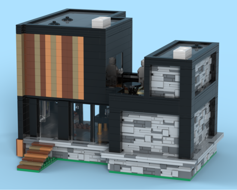 LEGO MOC-229653 Modern house by grosnoob51 | Rebrickable - Build with LEGO