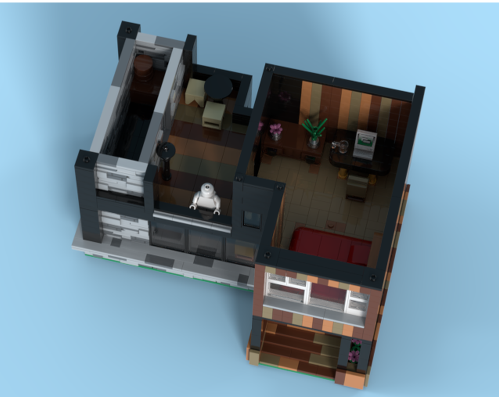 LEGO MOC Modern house by grosnoob51 | Rebrickable - Build with LEGO