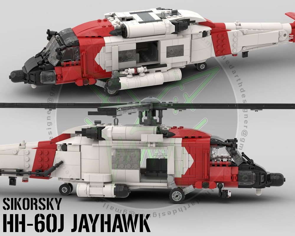 LEGO MOC Sikorsky | HH-60J JAYHAWK - 1:35 Scale (v3) by DarthDesigner ...