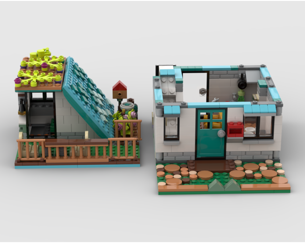 LEGO MOC-229698 16 wide Modular Cozy house by FlaringK | Rebrickable ...