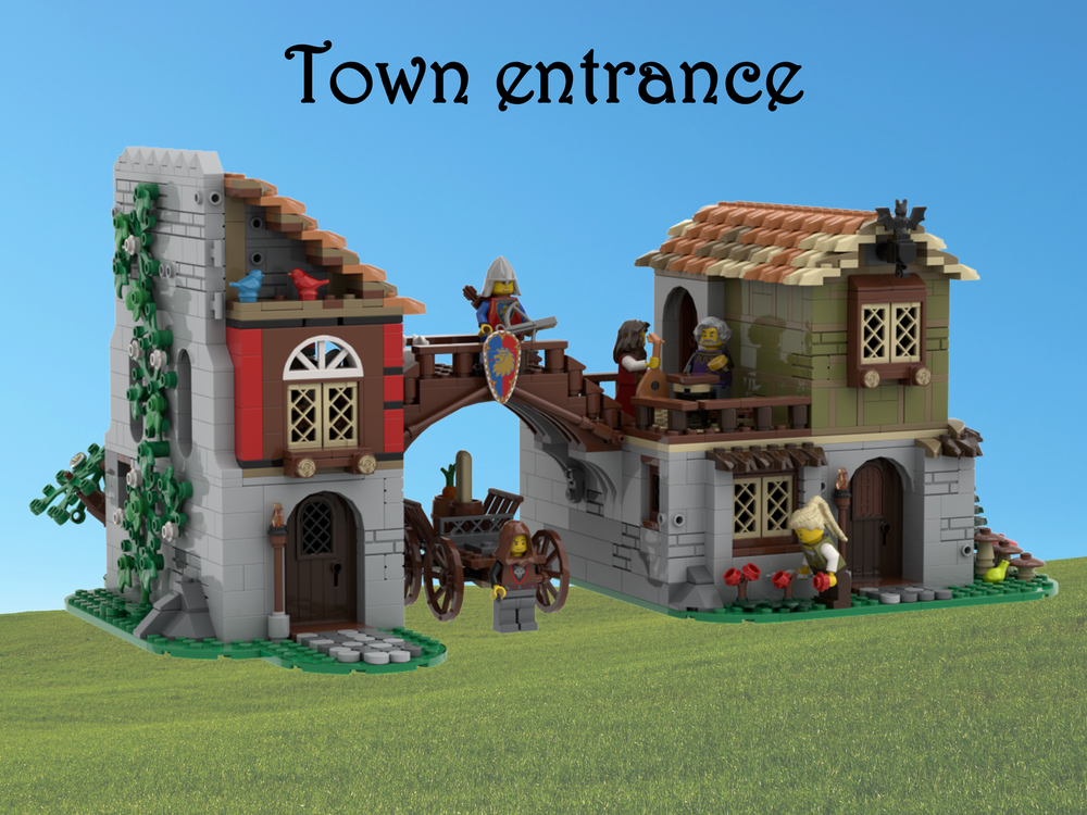 LEGO MOC 10332 - Town Entrance by Tavernellos | Rebrickable - Build ...