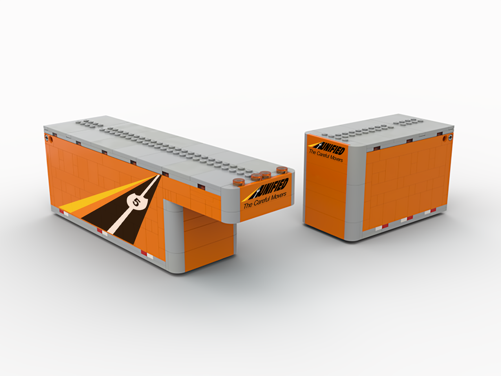 LEGO MOC Moving Truck by owstin | Rebrickable - Build with LEGO