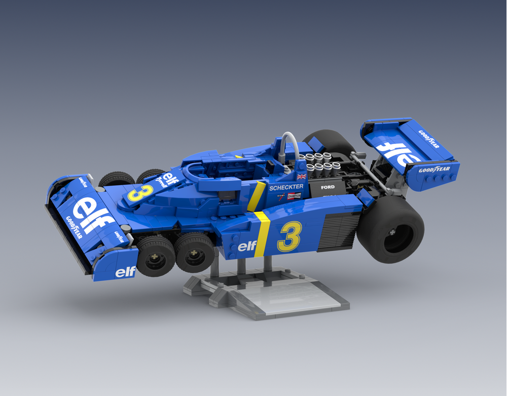 LEGO MOC Tyrrell P34 1976 - working V8 by bentobrick | Rebrickable ...