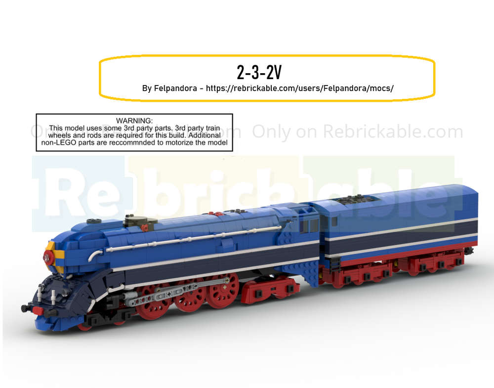 LEGO MOC 2-3-2V The soviet bullet. by Felpandora | Rebrickable - Build ...