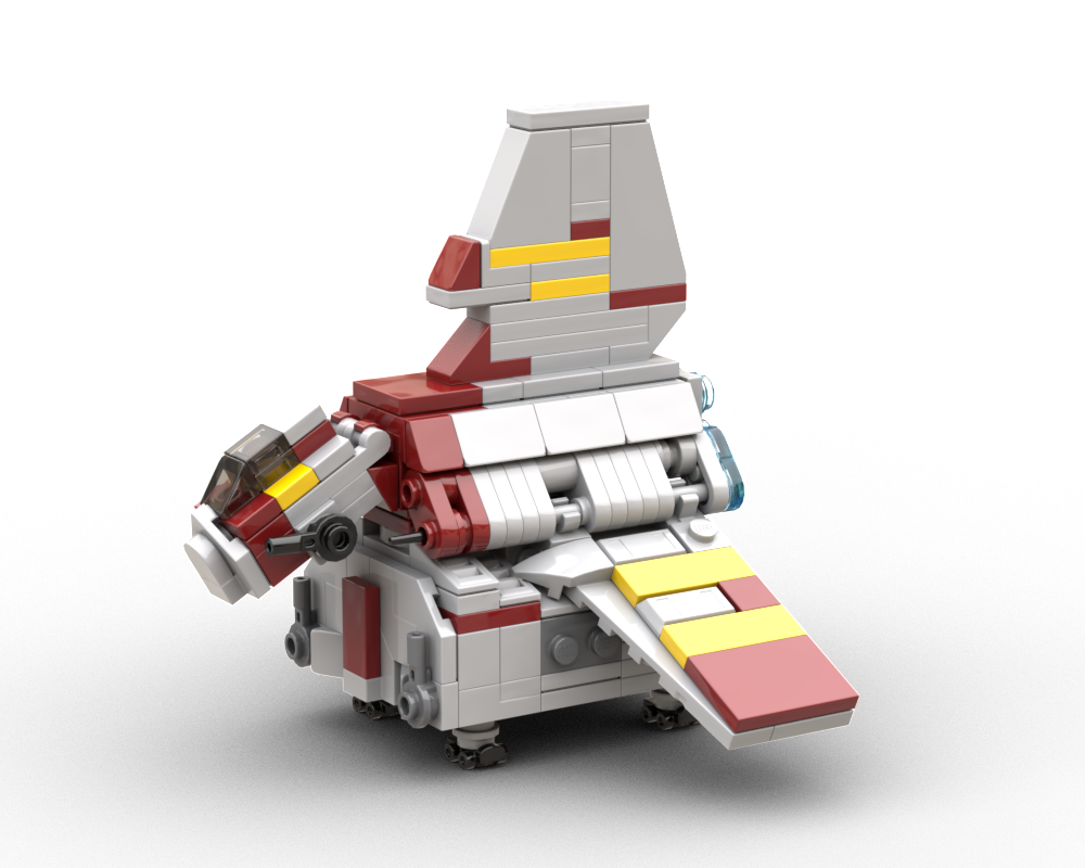 LEGO MOC Nu/Rho Shuttle by MendolorianMocs | Rebrickable - Build with LEGO