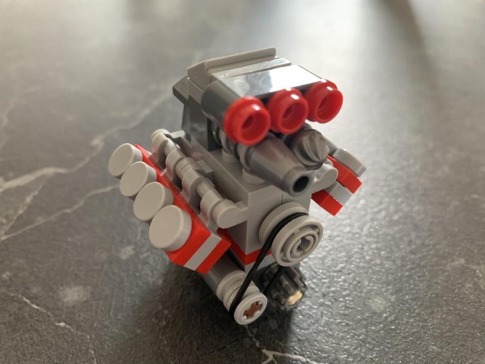 LEGO MOC V8 supercharged engine by Eggan2k | Rebrickable - Build with LEGO
