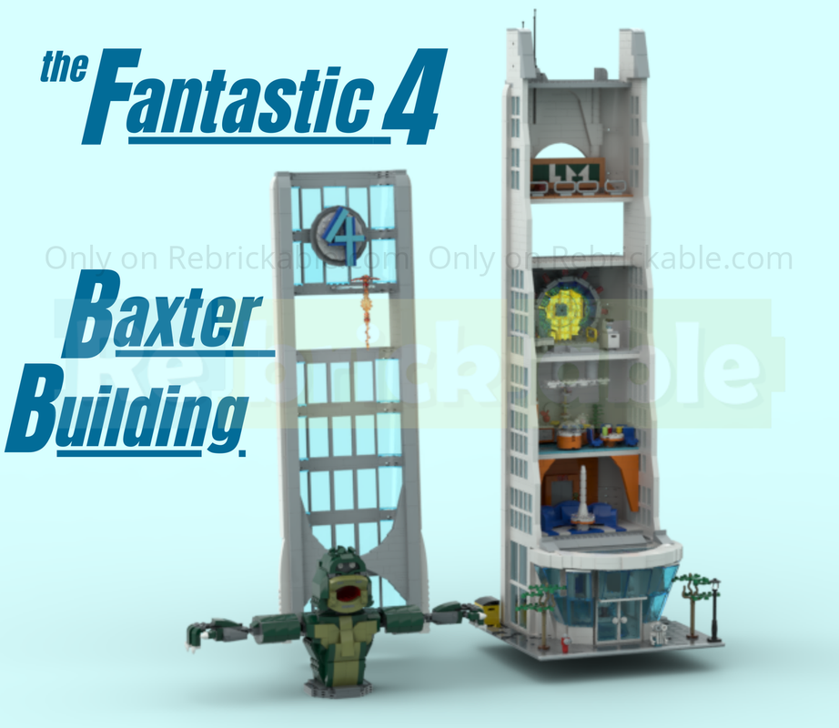 LEGO MOC-229823 FANTASTIC FOUR BAXTER BUILDING TOWER VS GIGANTO! by ...