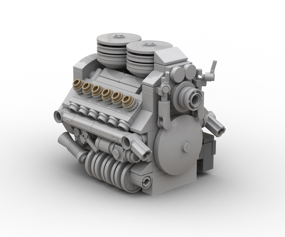 LEGO MOC-229824 Maybach 230 HL - Tiger Tank Engine by TundO ...