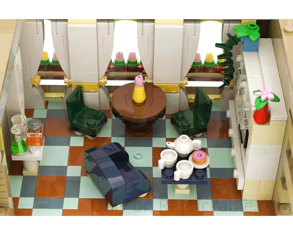 LEGO MOC Corner Fish Shop by Albox82 | Rebrickable - Build with LEGO