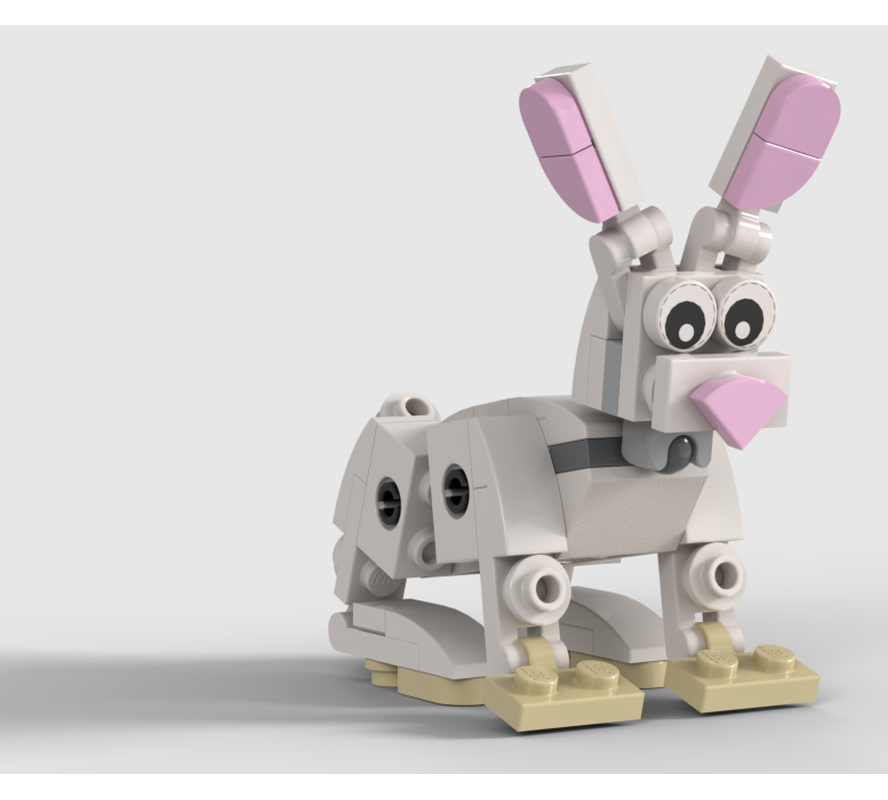 LEGO MOC Little white rabbit by Idanty | Rebrickable - Build with LEGO