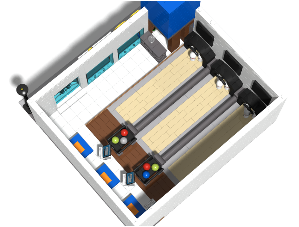 LEGO MOC Modern Bowling Alley by howtolego | Rebrickable - Build with LEGO