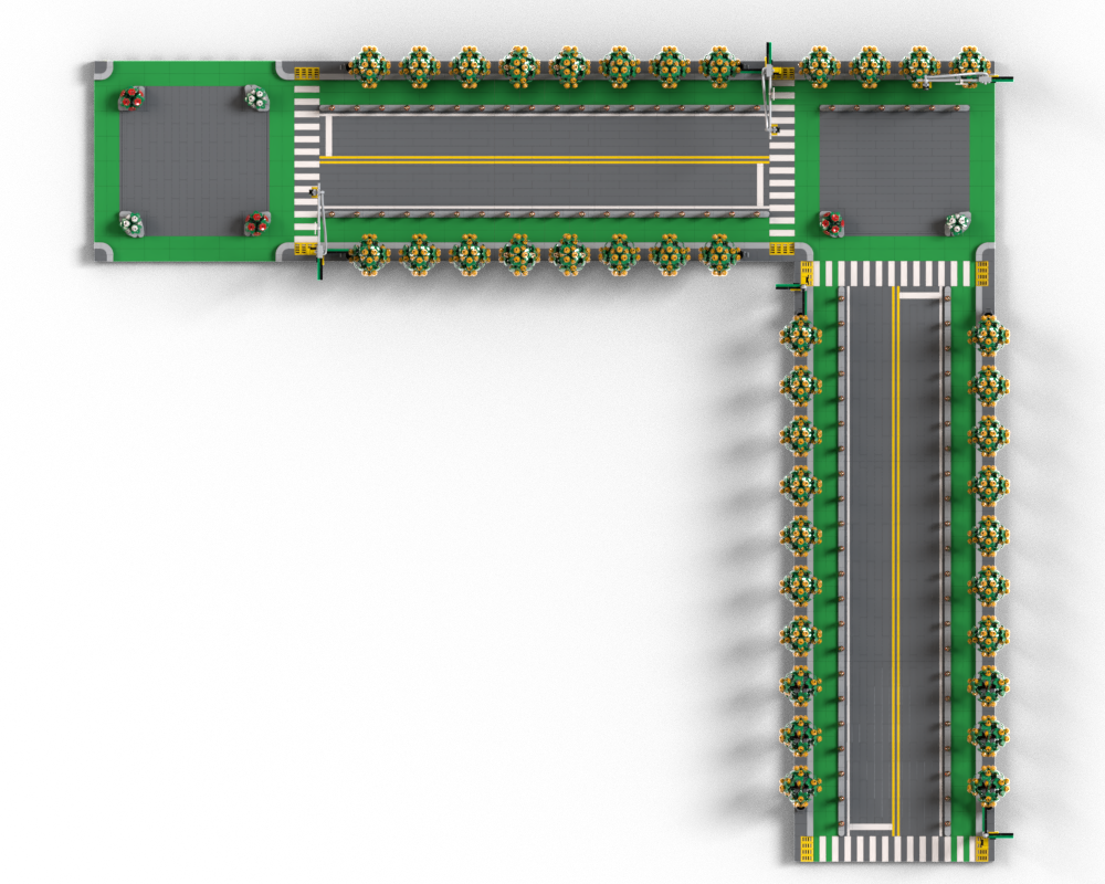 LEGO MOC MILS City Road Plates With Bike Lanes by 603bricks ...